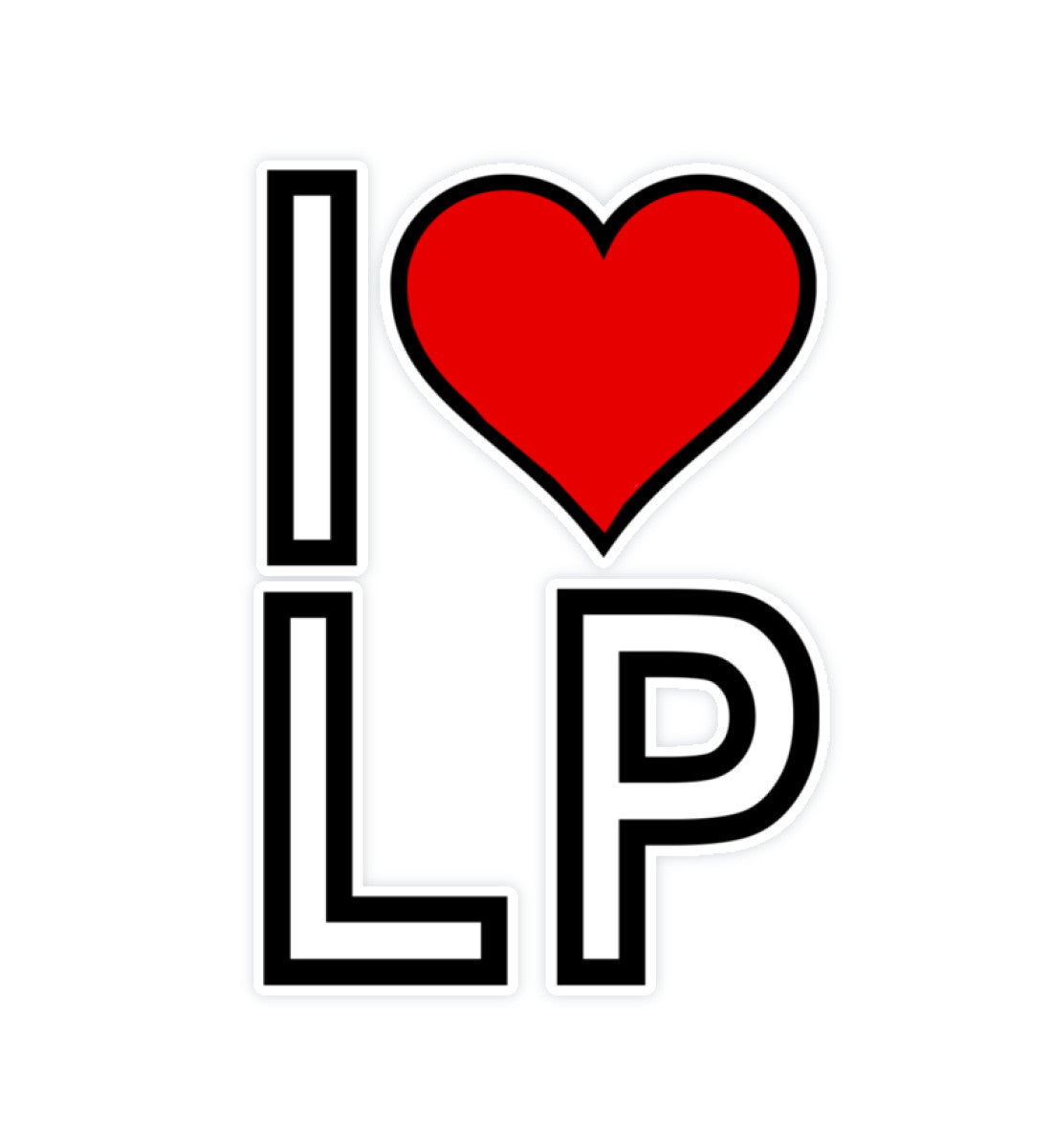 LIPPSTADTDesigns - I LOVE LP | Sticker (5 x 5 cm) - lipperando.de ...